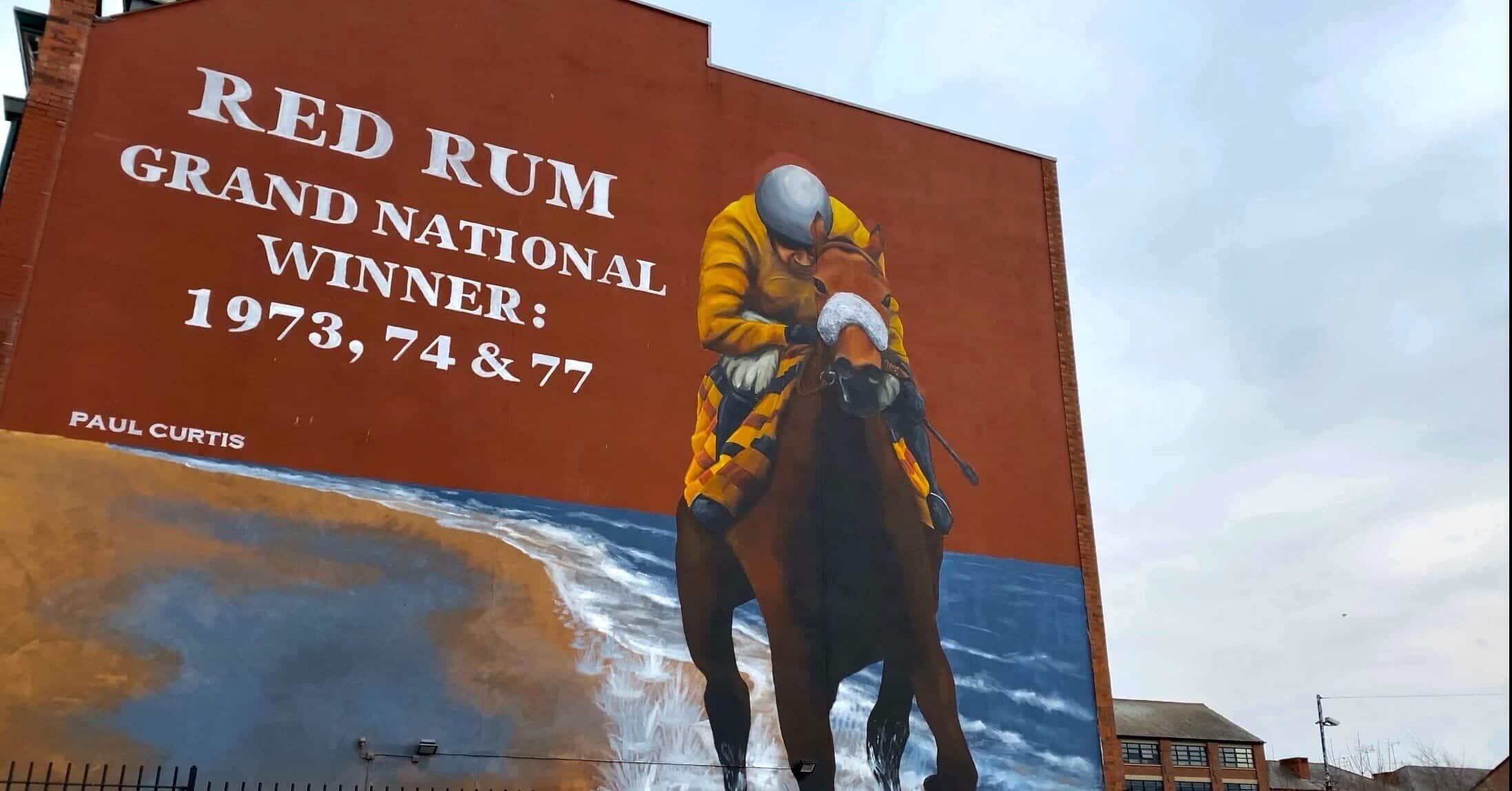 Legendary race horse Red Rum mural unveiled - Explore Liverpool