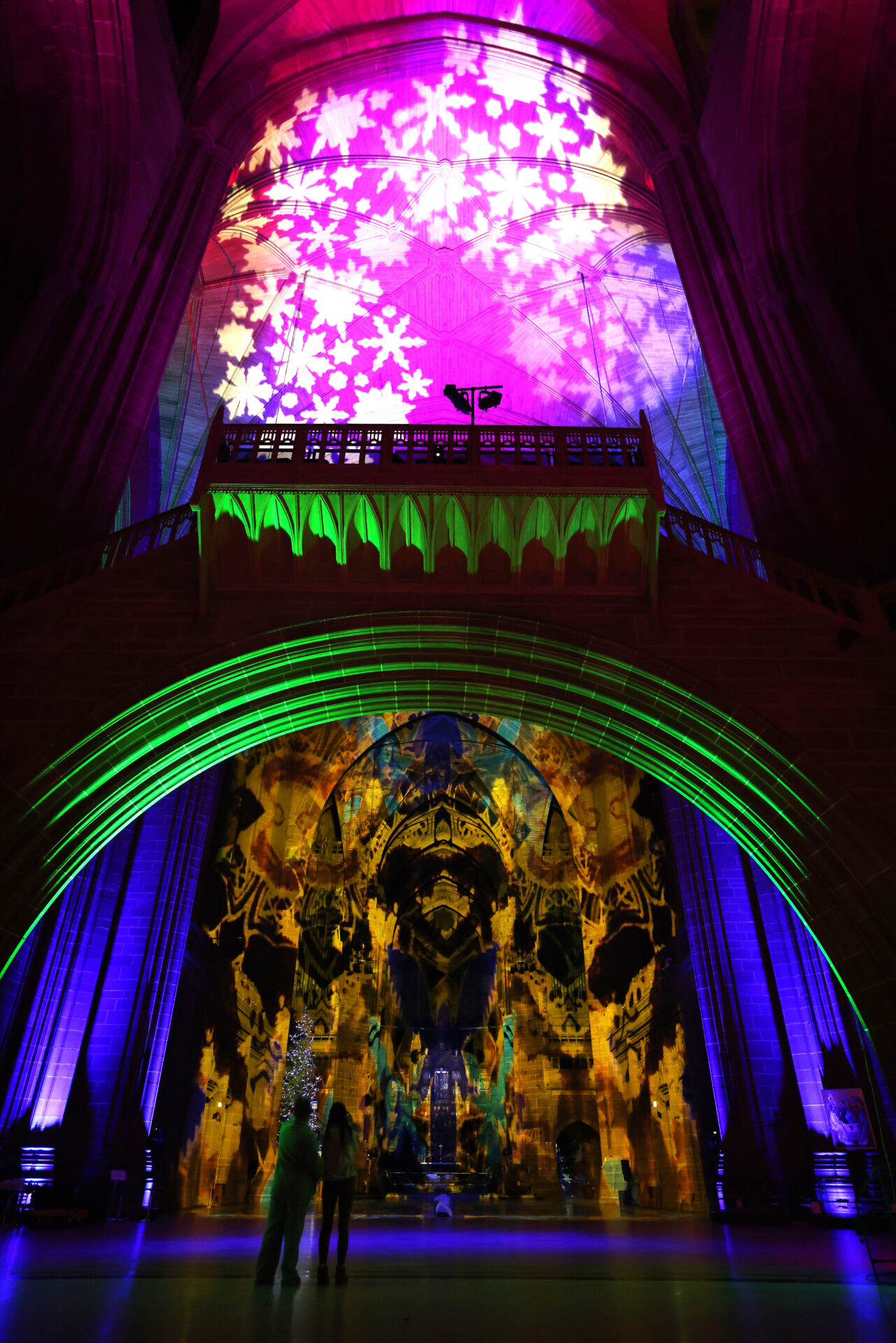Liverpool Cathedral shines bright with a spectacular light and sound show