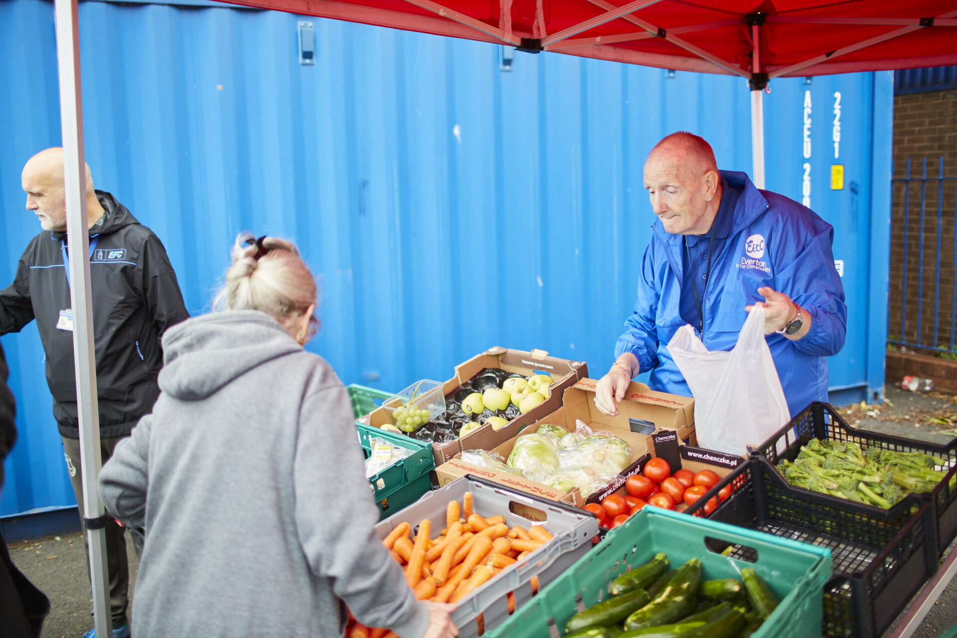 Everton in the Community’s Blue Base Pantry feeds almost 18,000