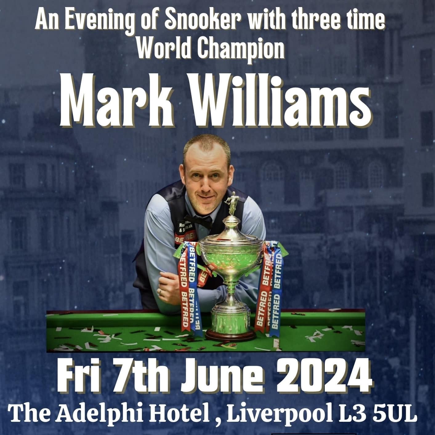 Snooker legend Mark Williams is coming to Liverpool - Explore Liverpool